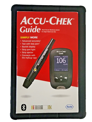 Accu-Chek Guide Meter Diabetes Diabetic Glucose Test Kit with Softclix ...