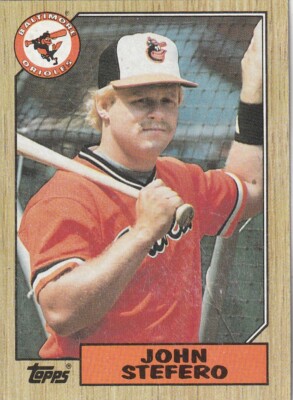 FREE SHIPPING-MINT-1987 Topps John Stefero Baltimore Orioles #563 ...