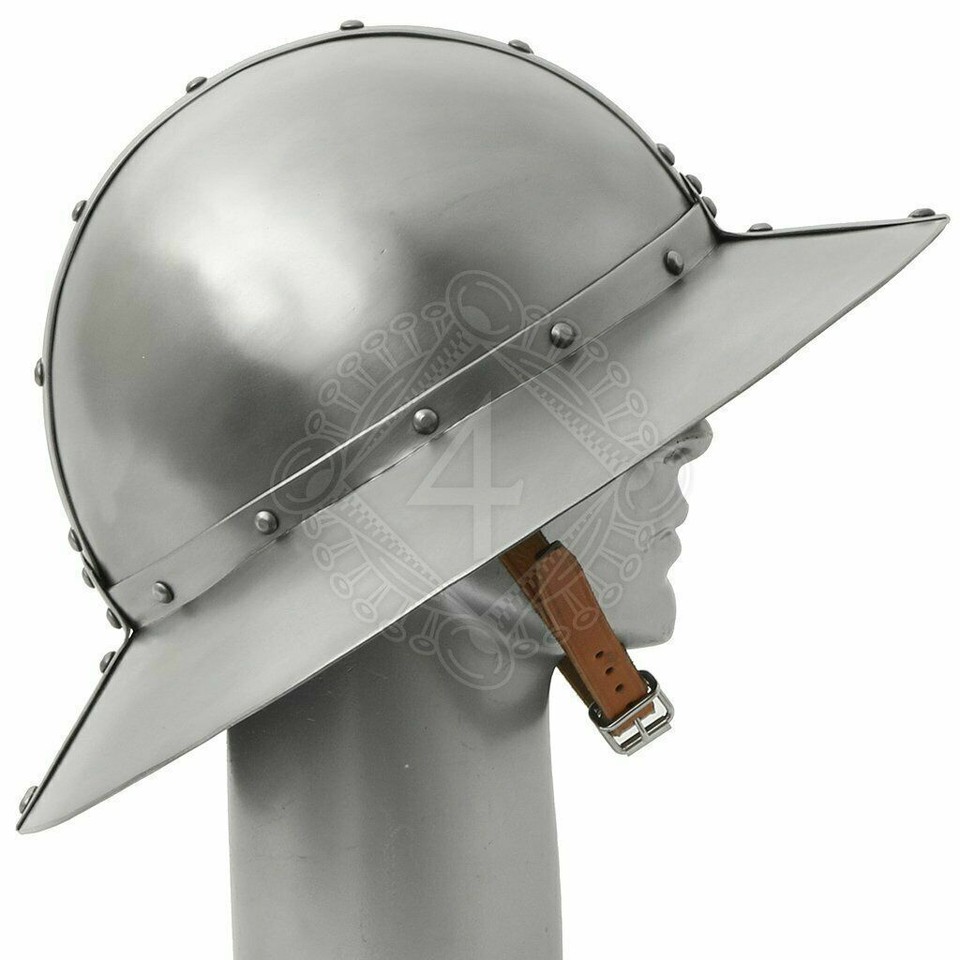 18 gauge Steel Medieval Knight Kettle hat Helmet Warrior Christmas ...