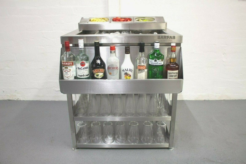 Stainless Cocktail 750mm Ice Well Station, Fully Insulated With ...