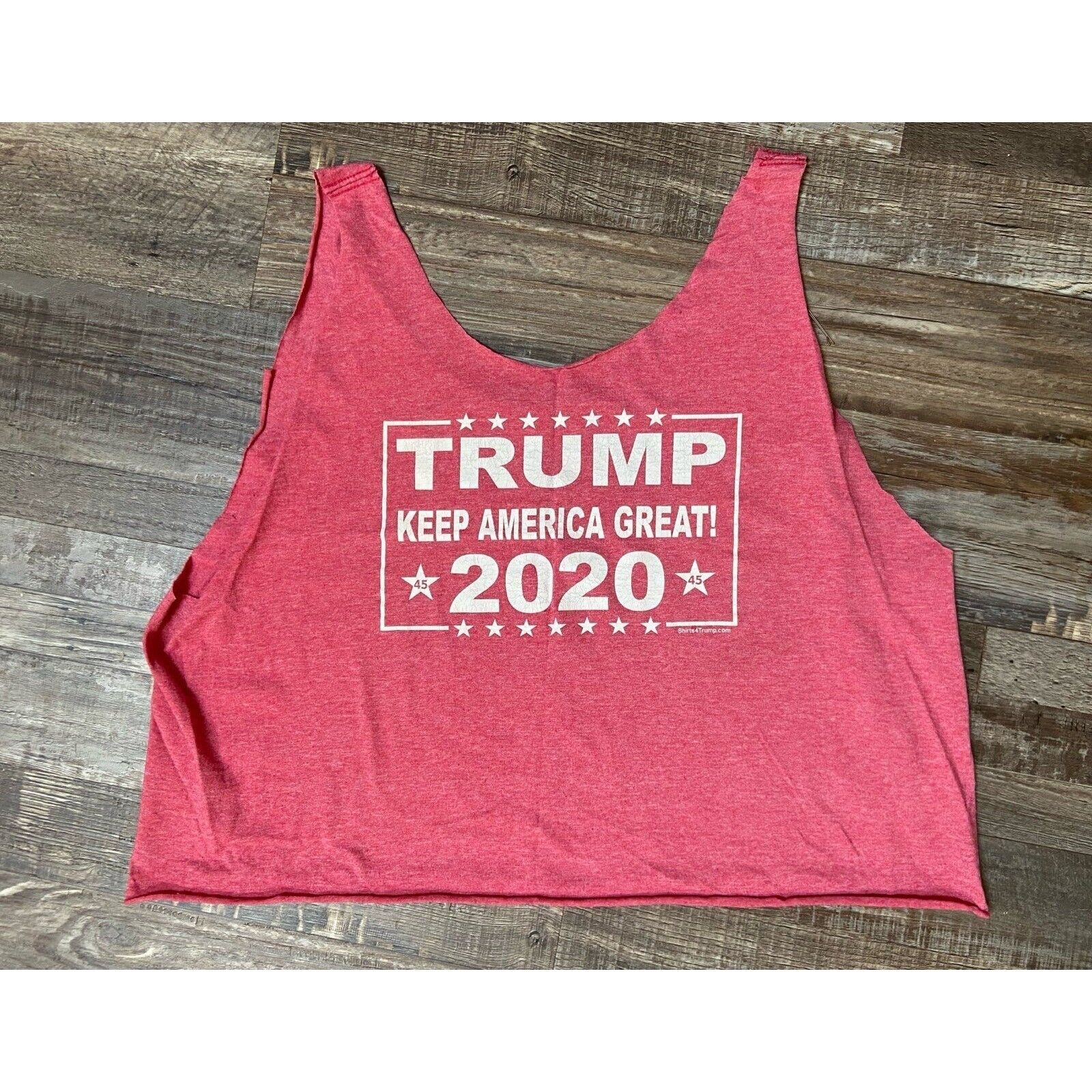 Trump 2020 2024 keep america great crop cut off tank … - Gem