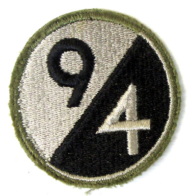WWII 94th INFANTRY PILGRIM DIVISION Army embroidered uniform Patch MINT ...