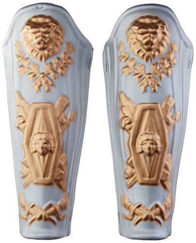 Roman Leg Guards - 1 Pair - Silver/Gold - Foam - Costume Accessory ...