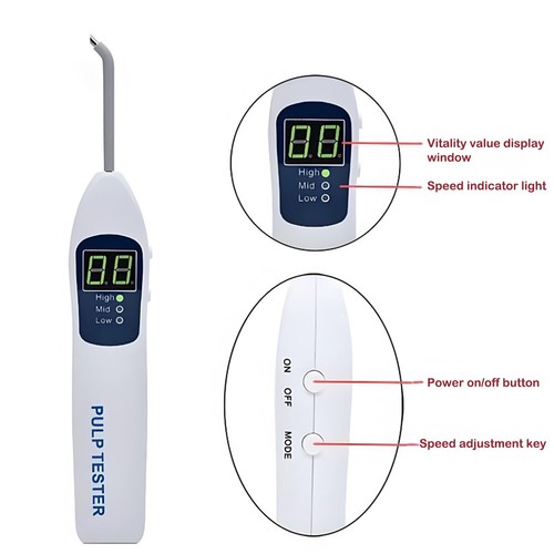 LCD Screen Oral Dental Pulp Tester Testing Teeth Nerve Vitality ...