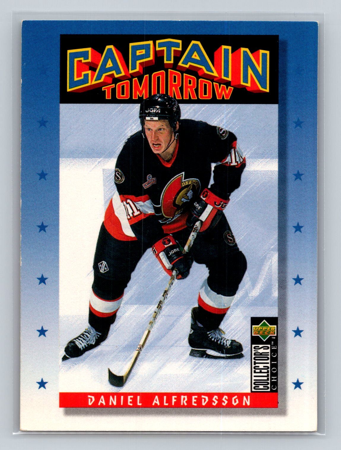 1996 Collector's Choice #344 Daniel Alfredsson Rookie Ottawa Senators ...