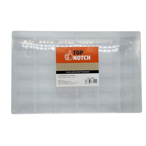 Embroidery Floss And Needlecraft Organizer, Top Notch, 36 Compartments ...