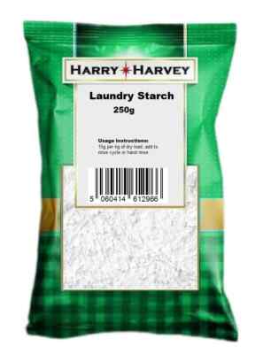 2x250g Laundry Starch Powder Linens Chef Whites Shirts Clothes Sheets ...