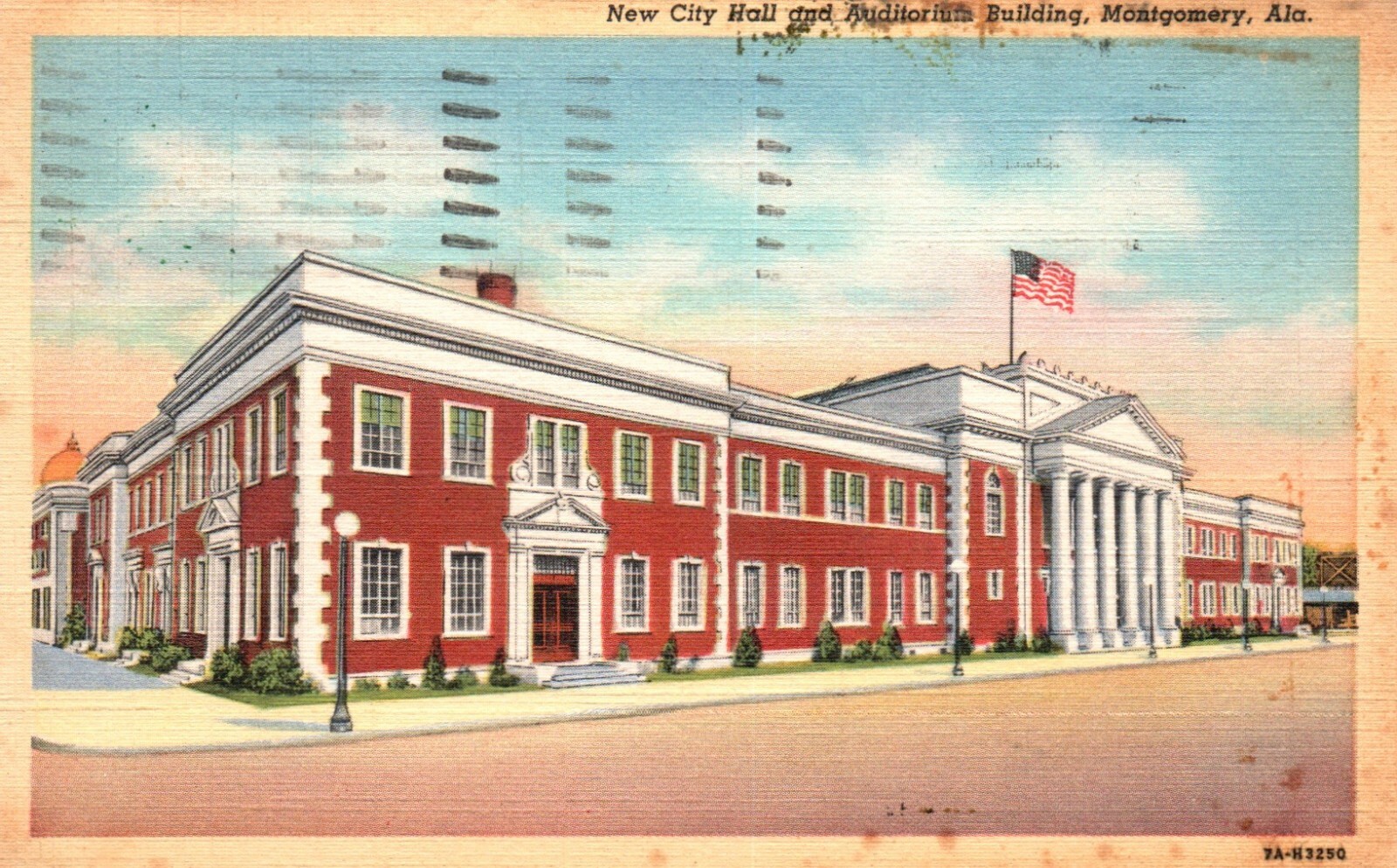 Montgomery, AL, New City Hall & Auditorium Building, 1941 Vintage ...