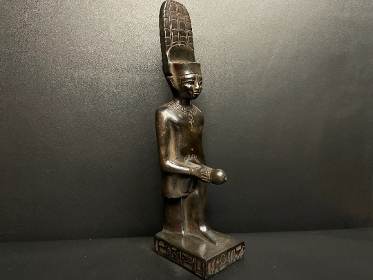 Min Egyptian God Unique Small Egyptian God Min Statue 3'' H Made In