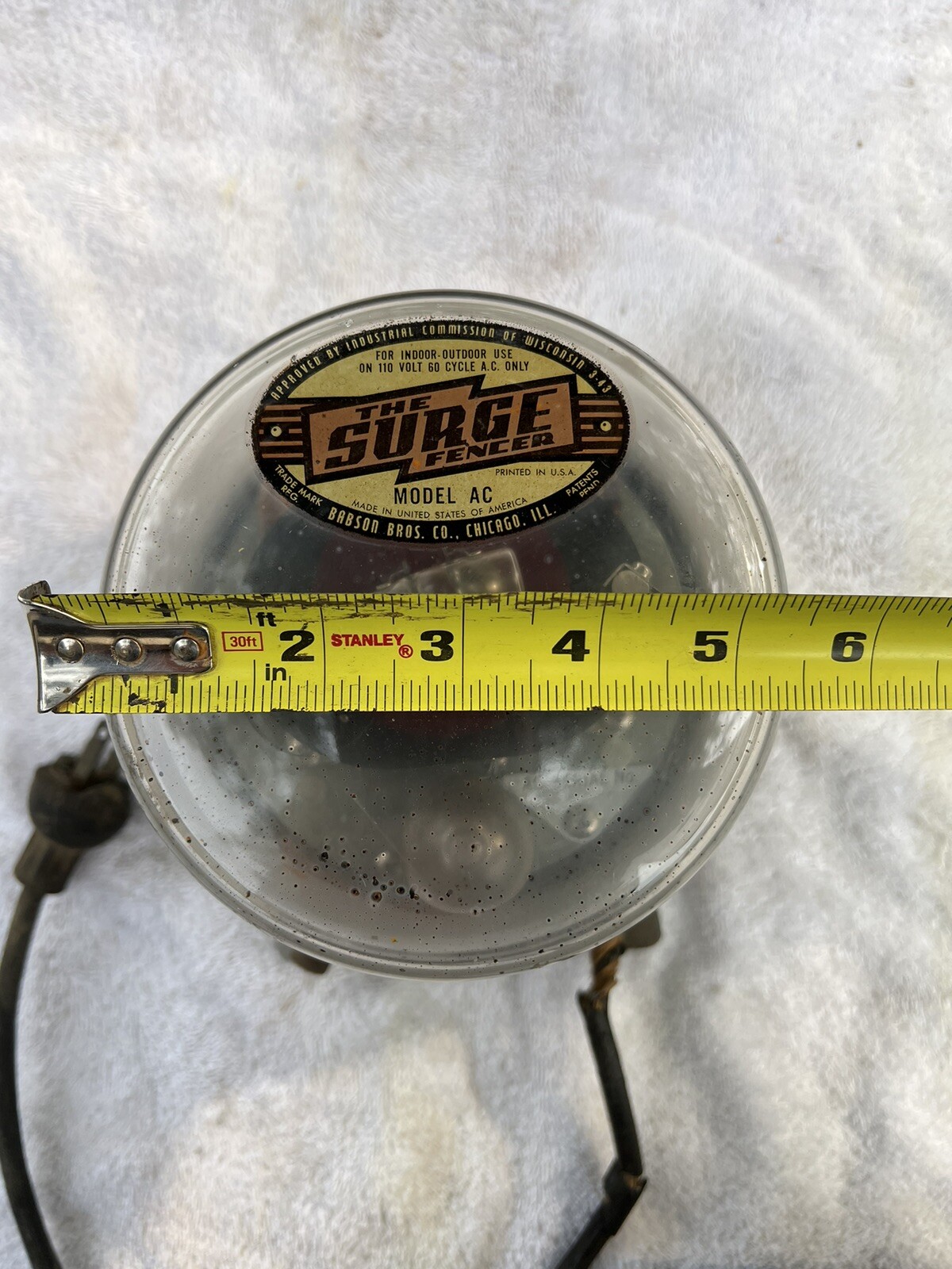 🇺🇸Vintage The Surge Fencer Electric Fence 110V Model AC Babson Bros. 🇺🇸 ...