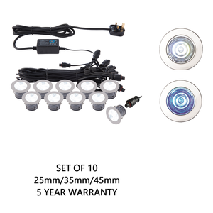 IKON PRO Outdoor Decking Lights Kit - 25/35/45mm - Daylight White/Blue ...