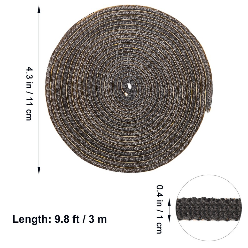 Wood Stove Sealing High Temp Gasket Furnace Door Rope Insulation | eBay