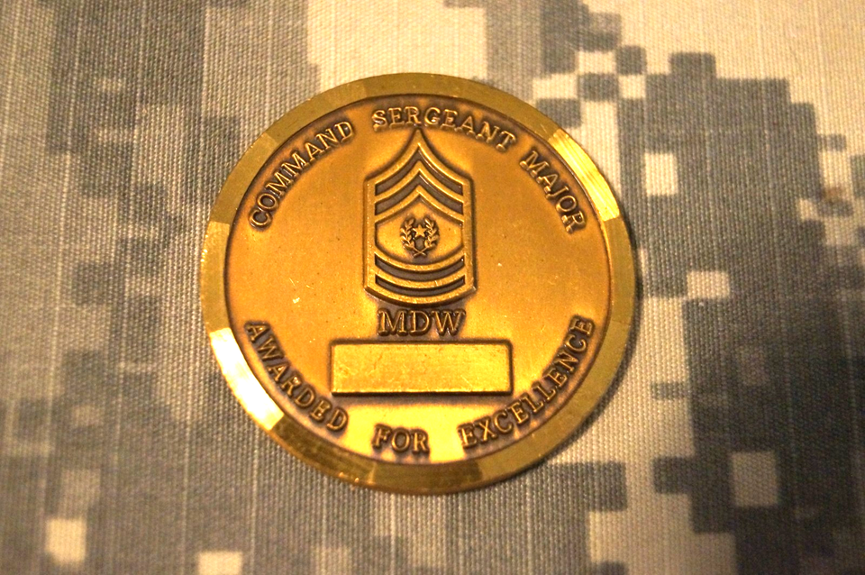 US Army Military District of Washington Command Sergeant Major ...