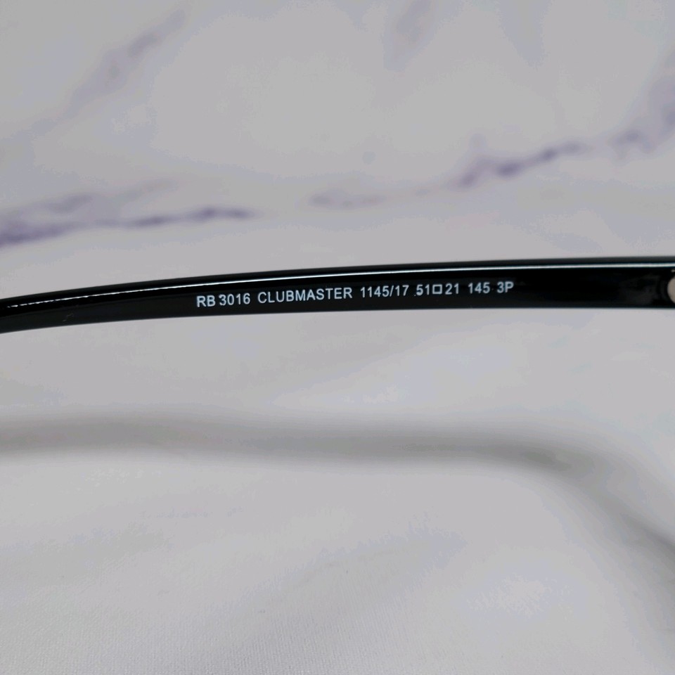 Rayban RB3016 Clubmaster sunglasses polarized Mirror Lens Gold Frame ...