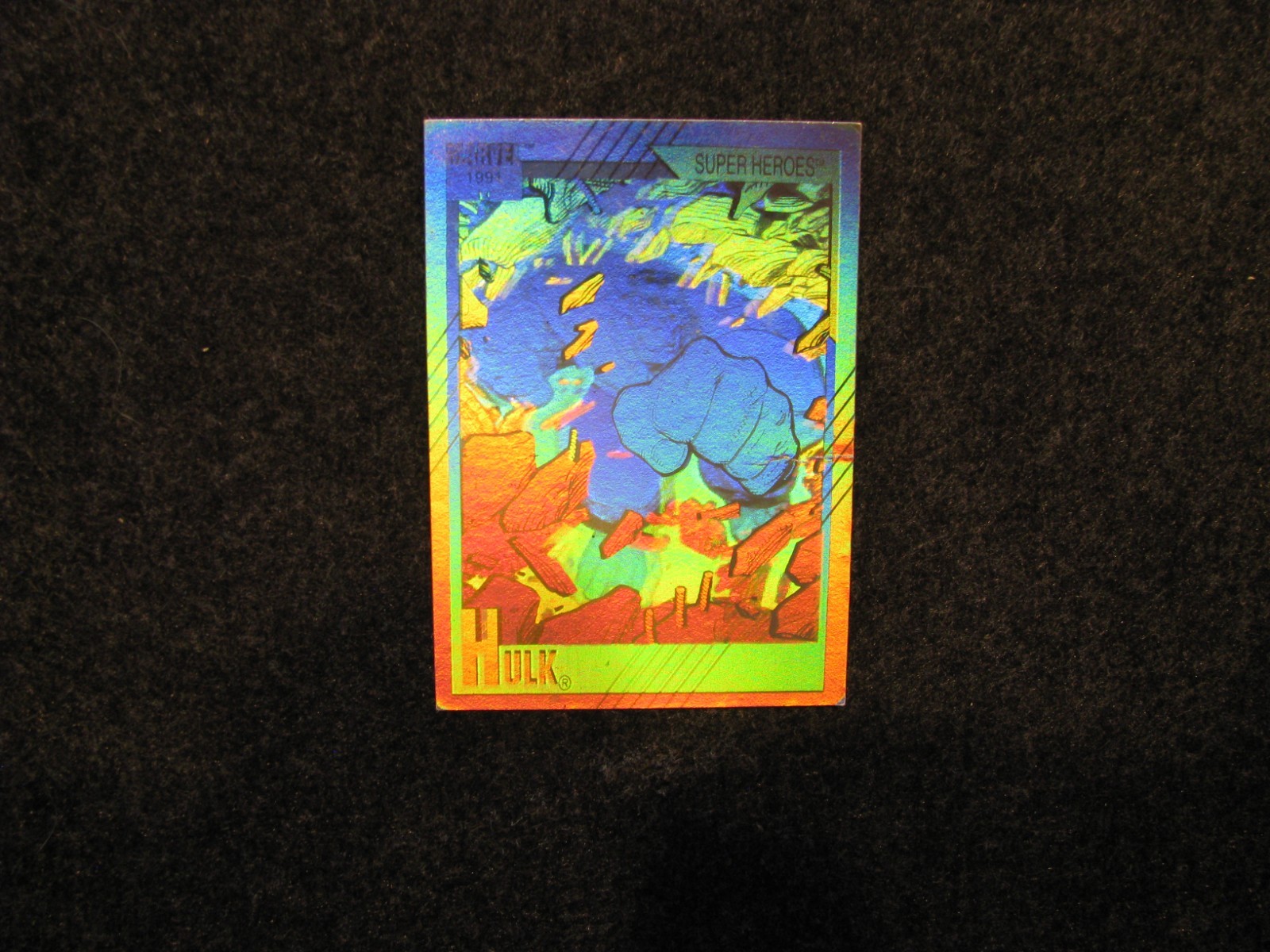 1991 Marvel Universe Hologram card Hulk number H2 H-2 - fair to good | eBay