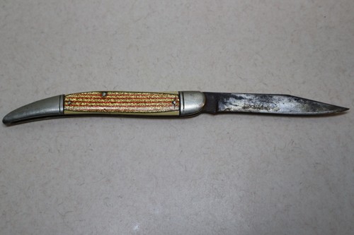 Vintage OCC Old Cutler Cutlery Folding Pocket Knife Swivel Bolster Red ...