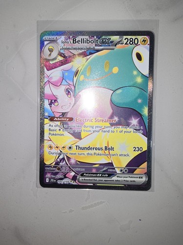 Pokemon Journey Together Iono's Bellibolt ex English 183/159 SIR [NM ...