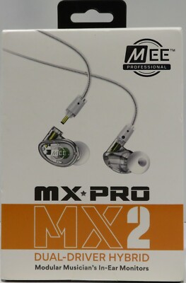 MEE Audio MX Pro MX2 Clear In Ear Monitor Noise Isolating Earbuds ...