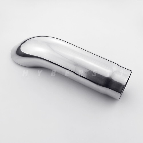 Pair 2.75" Outlet Turn Down Pipe Exhaust Tips 2.5" In Round 304 ...