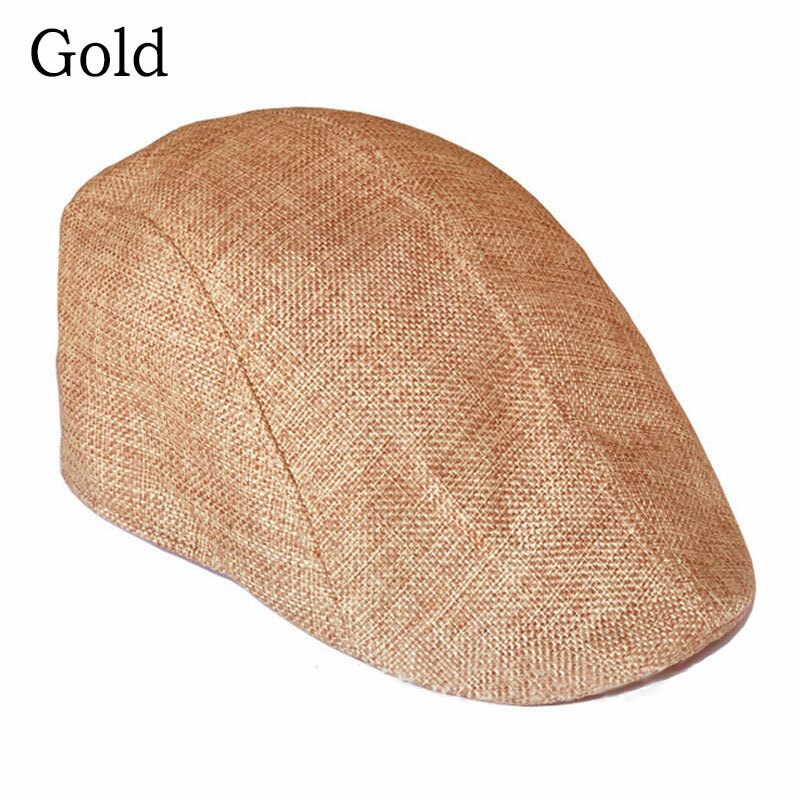 Men's Golf Driving Hat Caps Vintage Flat Hat Cabbie Beret Country Boys ...