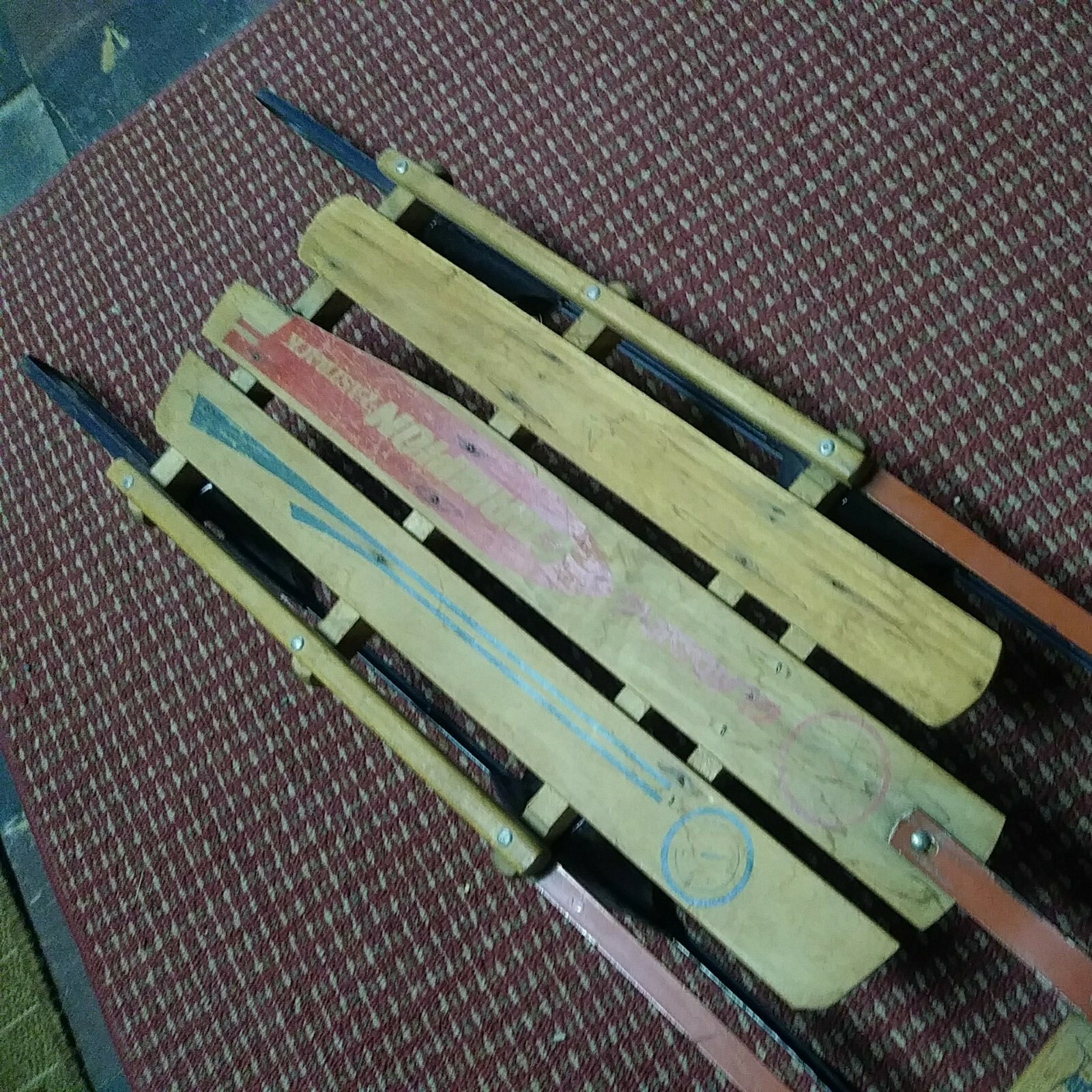 Vintage Sled (Gladding Champion Fastback) Metal Rail Sled | eBay