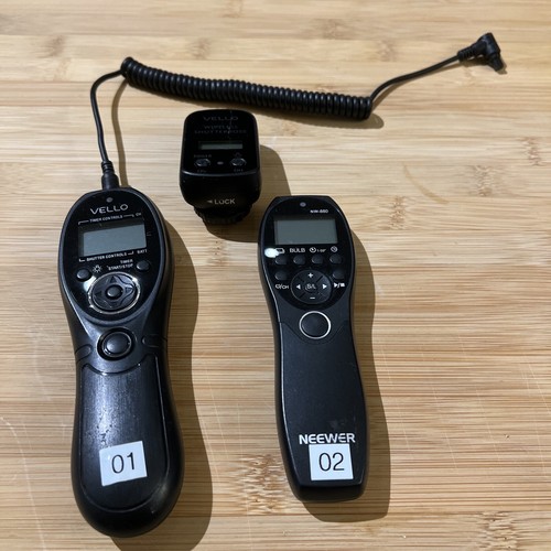 Vello Wireless ShutterBoss Timer Remote DSLR Canon 3 pin + Neewer NW ...