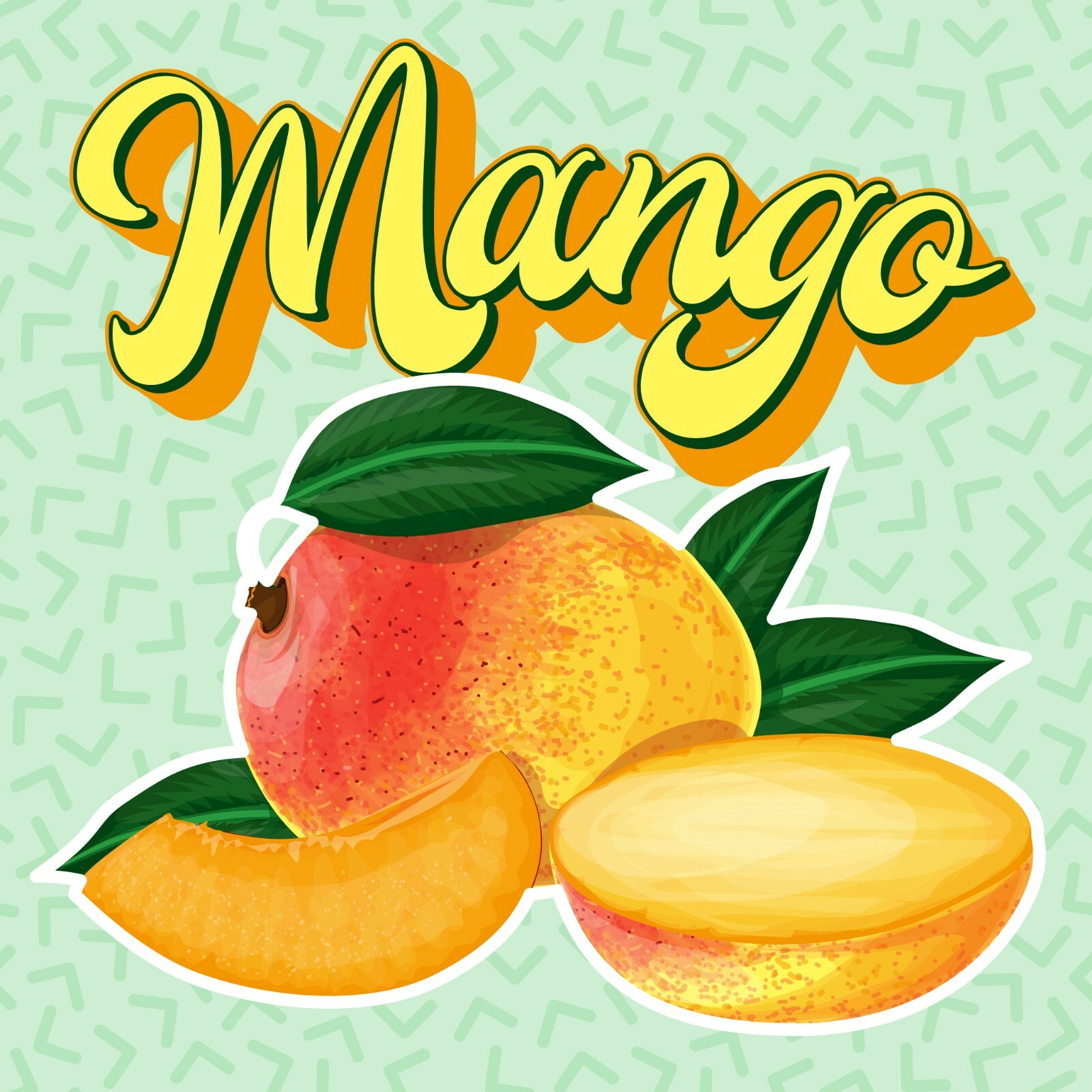 Mango, 1.5" Vinyl Dispensary Stickers, Strainstickerz, 420 | eBay