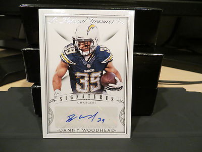 National Treasures Autograph Signatures Chargers Danny Woodhead 01/49 ...