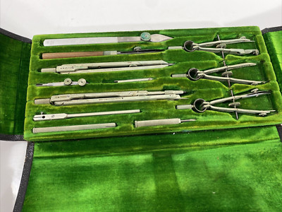 Vtg Antique German Compass Set Drafting Vintage Tools | eBay