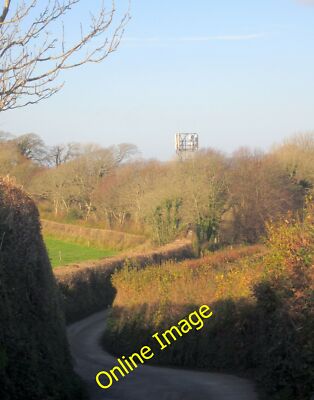 Photo 6x4 Lane to Bake Trerulefoot Curving between high banks. The lane ...