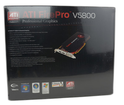 Grafikkarte AMD ATI FirePro V5800 100-505605 1GB PCIe 2x DP 1x DVI NEU ...
