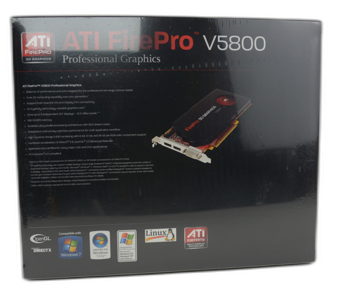 Grafikkarte AMD ATI FirePro V5800 100-505605 1GB PCIe 2x DP 1x DVI NEU ...