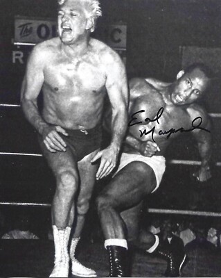 BODYBUILDING & WRESTLING LEGEND EARL MAYNARD SIGNED 8X10 TAG TEAM CHAMPION NWA | eBay