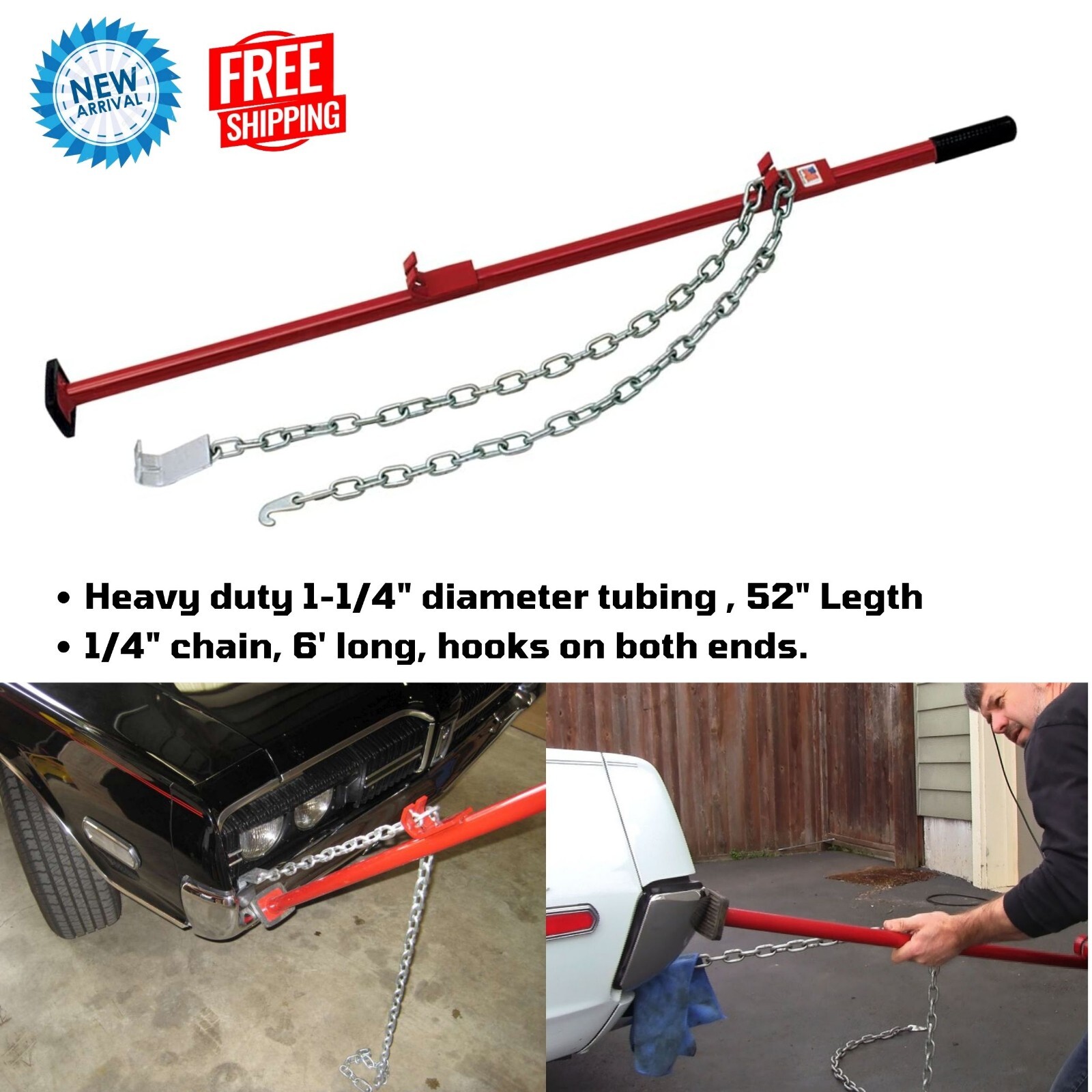 Hustler/Pogo Stick Alignment Bar for Pulling Dents Bumper Hood Panels ...