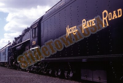 Vtg 1970 Train Slide 759 Nickel Plate Road Steam Engine Y2N093 | eBay