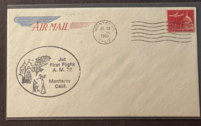 First Jet Service, AM-76, canceled 7/20/1966, Monterey, CA | eBay