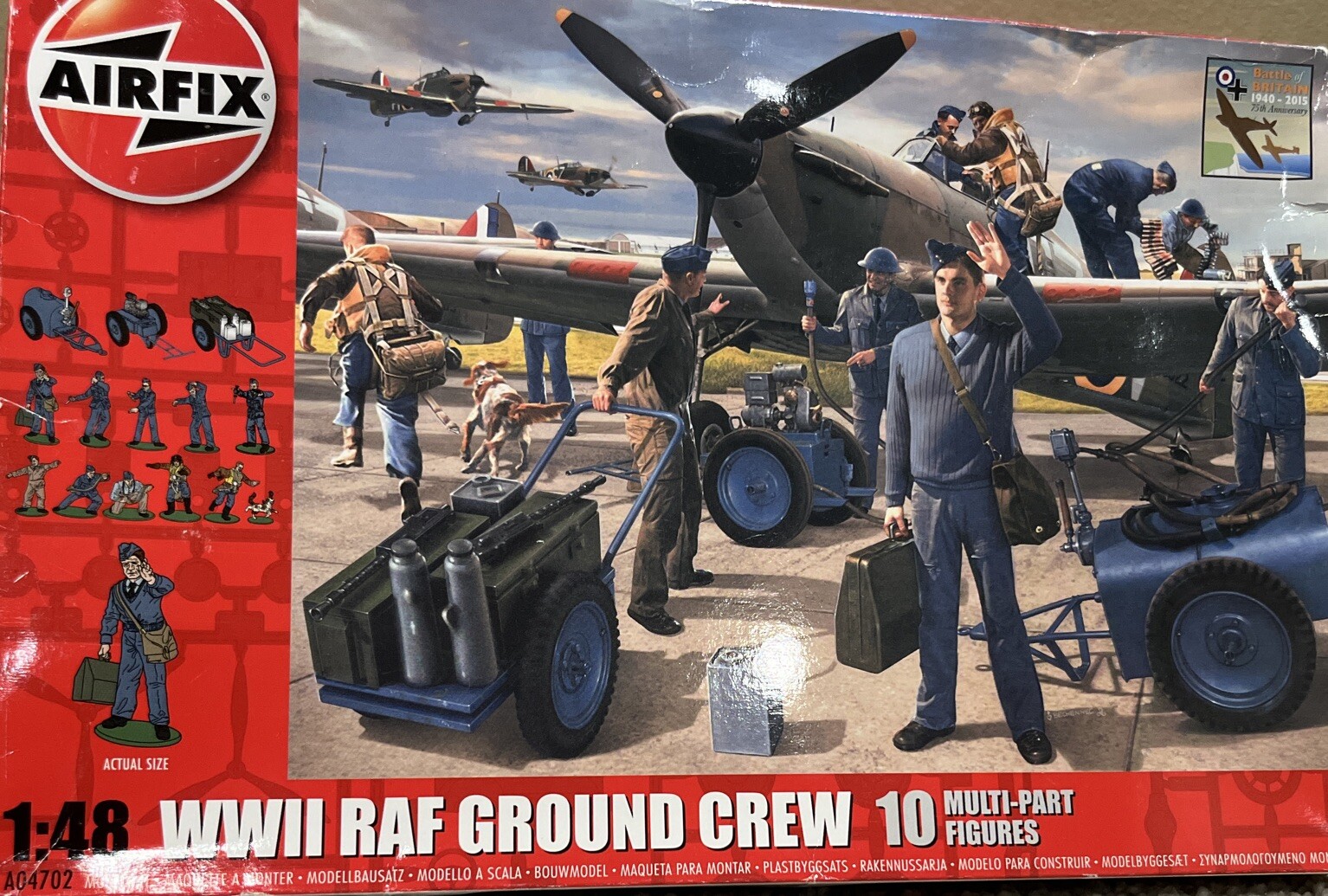 1/48 Airfix WW II RAF Ground Crew 10 Multi Part Figures Super Rare! | eBay