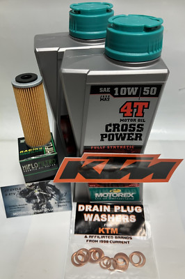MOTOREX Oil Change Kit for KTM 250 300 350 450 500 530 EXC-F XCF-W SX-F ...