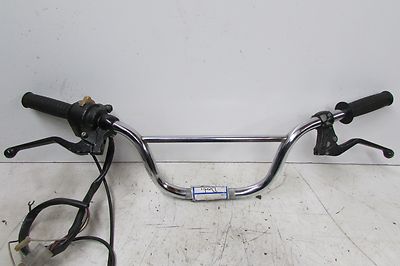 VINTAGE DERBI MOTORCYCLE SCRAMBLER HANDLEBAR SET W/ SWITCH LEVER GRIP ...