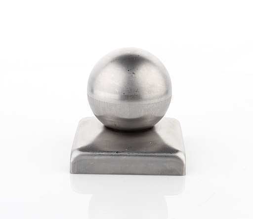 Post cap square with ball 100 mm for fence posts 100x100 mm galvanized ...