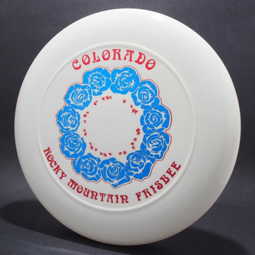 Sky-Styler Colorado RM Frisbee Roses Clear w/ Blue Metallic Roses and ...