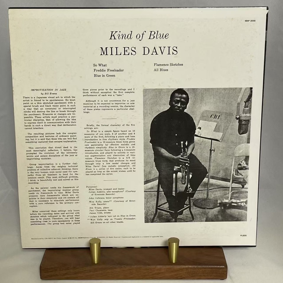 Miles Davis Kind Of Blue Vintage JAPAN LP CBS Sony 18AP 2056 INSERT EX- EX | eBay