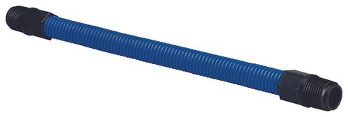 Multi-Flex Sprinkler Riser, 1/2 in Connection, 18 in L, Swivel, Black ...