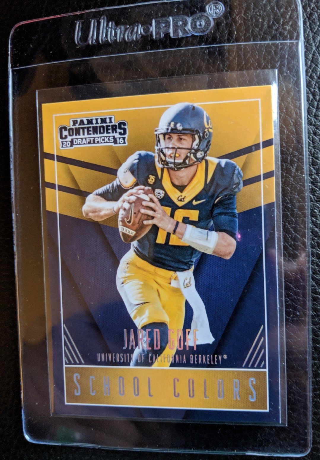 2016 PANINI CONTENDERS SCHOOL COLORS JARED GOFF ROOKIE CARD RC RAMS ...