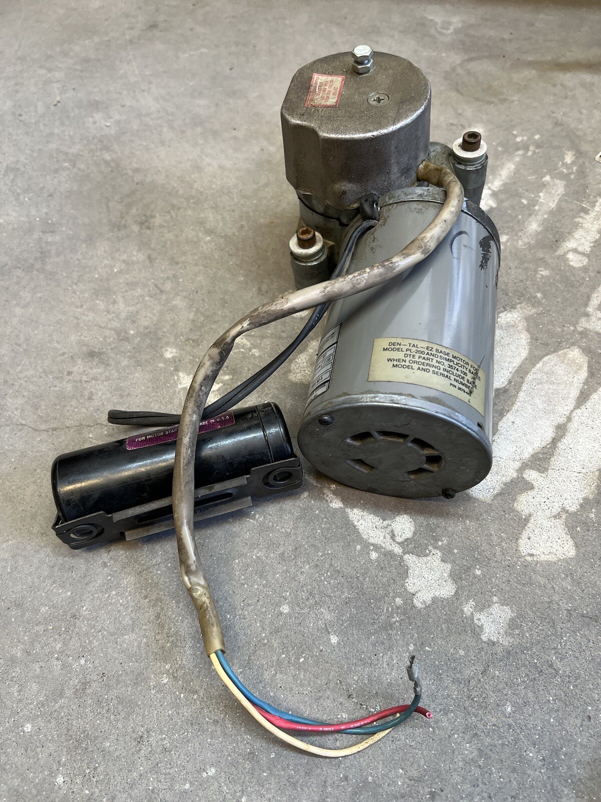 DEN-TAL-EZ Model VS DENTAL CHAIR Motor Gear Driven Motor Model ...