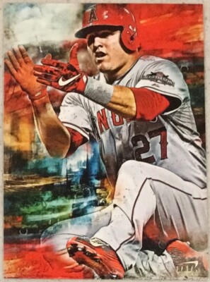 2020 MIKE TROUT ART SKETCH CARD ARTIST SIGNED #d /25 FREE SHIP | eBay