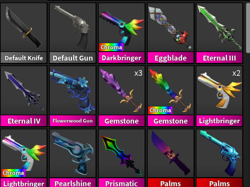 Roblox Murder Mystery 2 MM2 ALL Super Rare Godly Knives and Guns *FAST ...