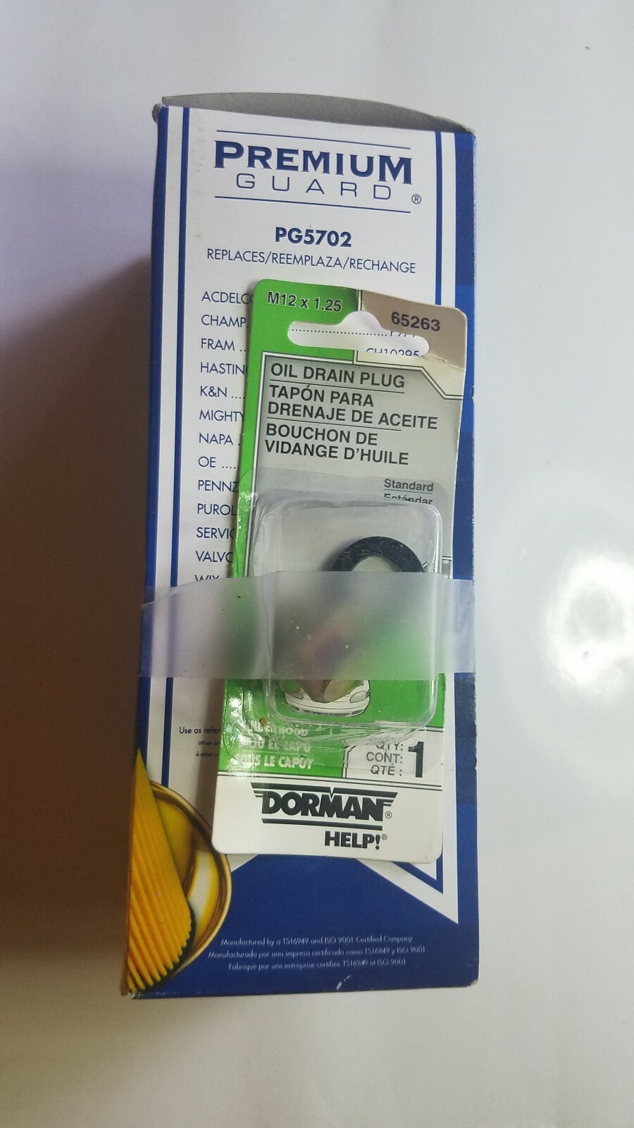 Engine Oil Filter-Standard Life Oil Filter Premium Guard PG5702 for ...