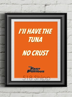The Fast and the Furious - Tuna Art Print Movie Poster Vin Diesel Paul ...