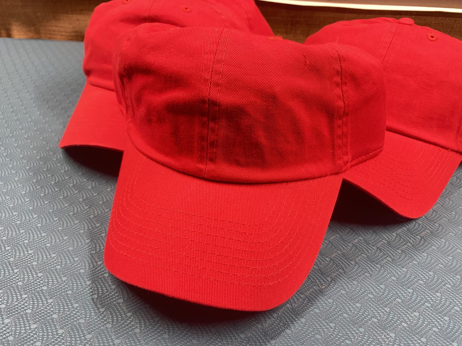 5 NEW PSP ATHLETICS 🥎 SOLID RED FITTED BASEBALL HATS 🥎 FREE SHIPPING | eBay